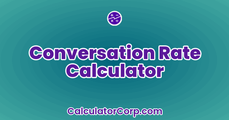 Conversation Rate Calculator