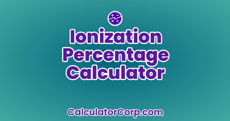 Ionization Percentage Calculator