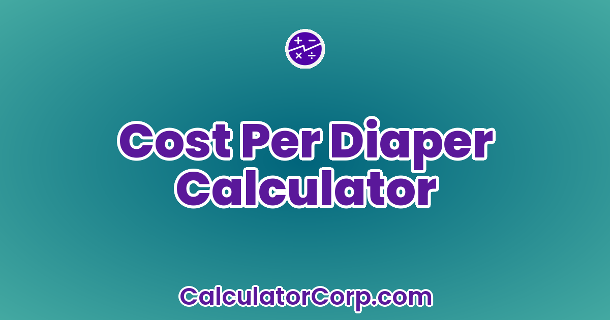Cost Per Diaper Calculator