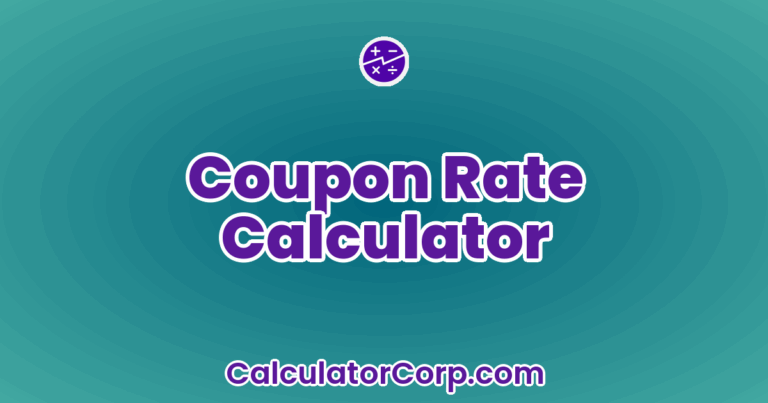 Coupon Rate Calculator