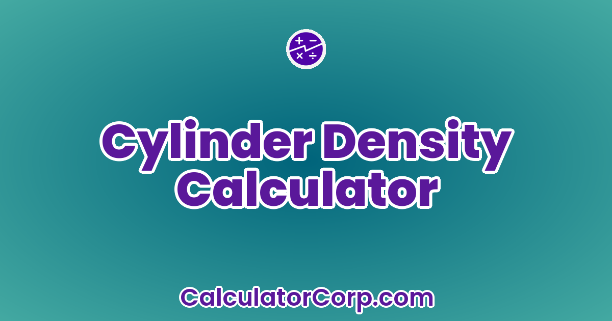 Cylinder Density Calculator