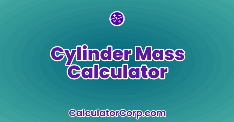 Cylinder Mass Calculator