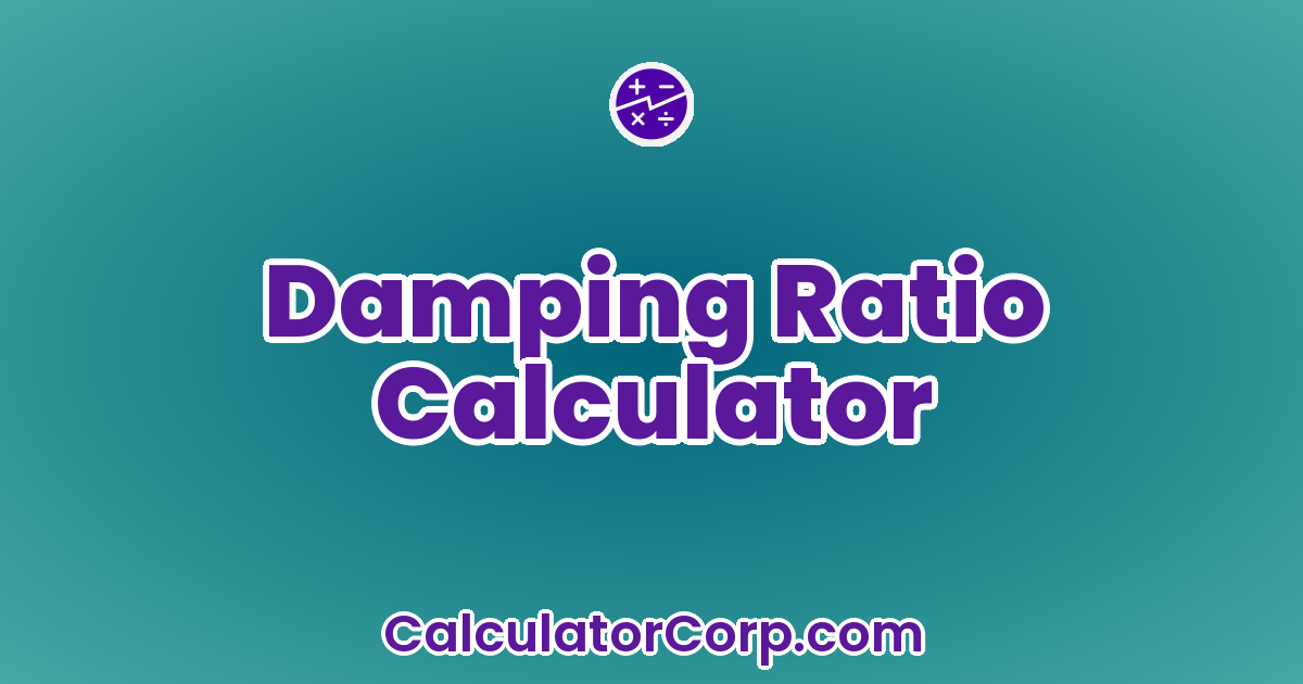 Damping Ratio Calculator