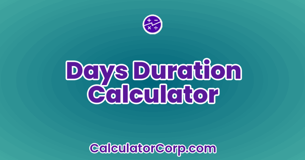 Days Duration Calculator