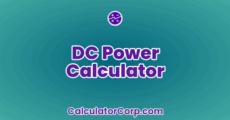 DC Power Calculator