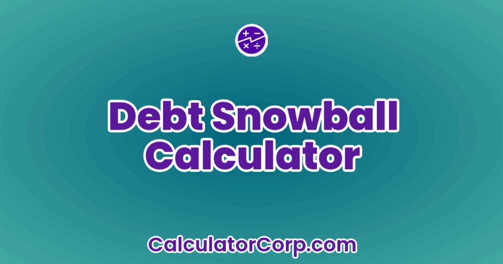 Debt Snowball Calculator