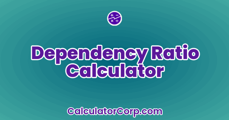 Dependency Ratio Calculator