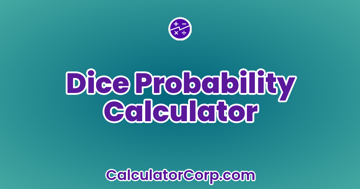 Dice Probability Calculator