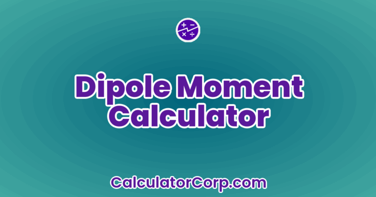 Dipole Moment Calculator