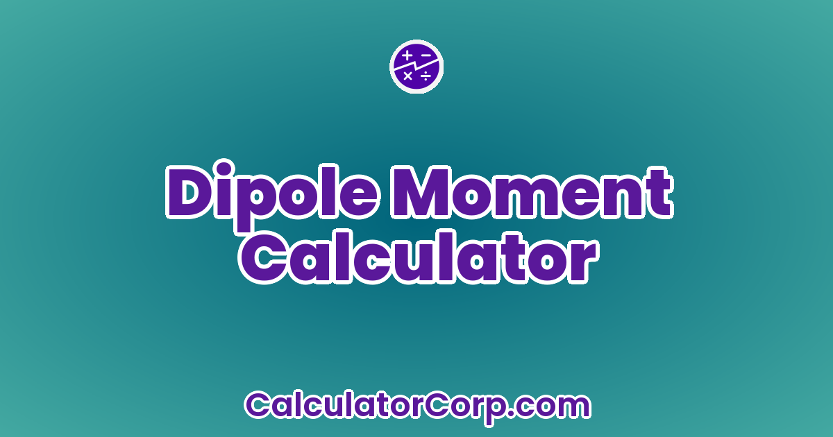 Dipole Moment Calculator