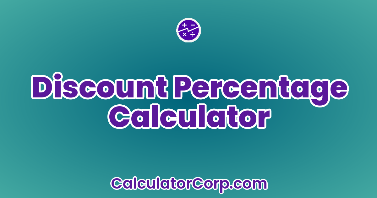 Discount Percentage Calculator