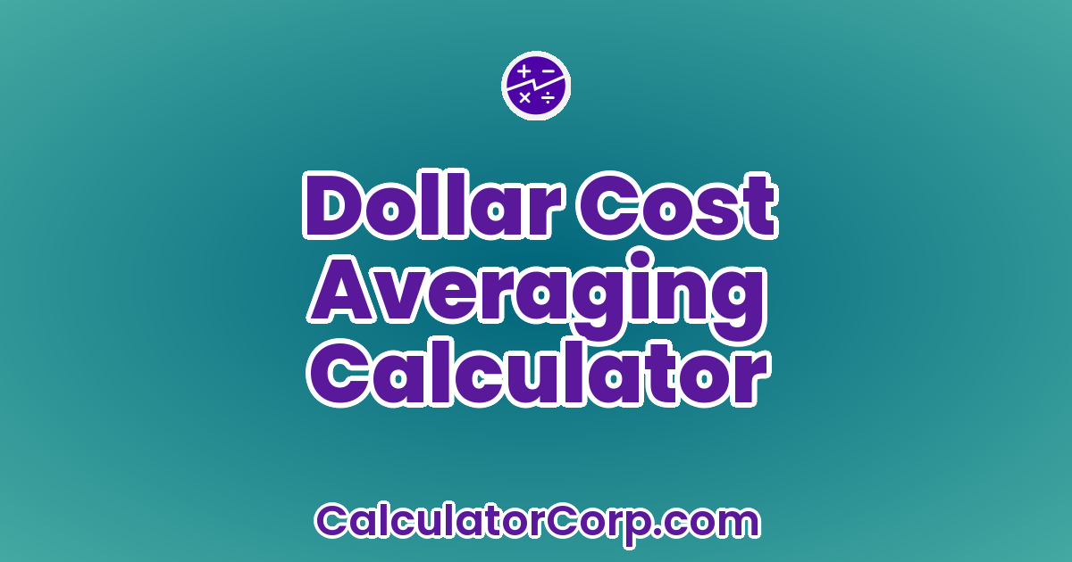 Dollar Cost Averaging Calculator