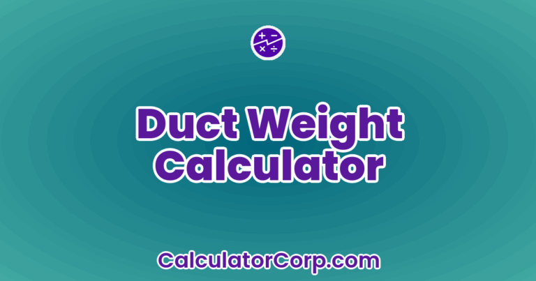 Duct Weight Calculator