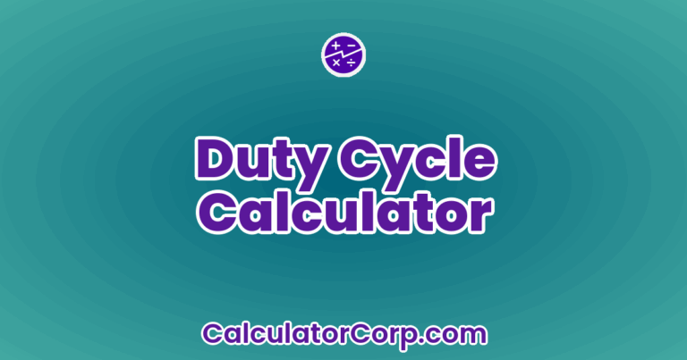 Duty Cycle Calculator