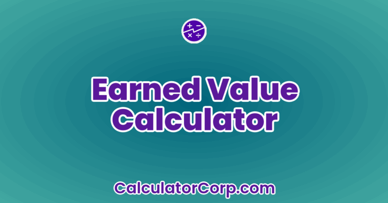 Earned Value Calculator