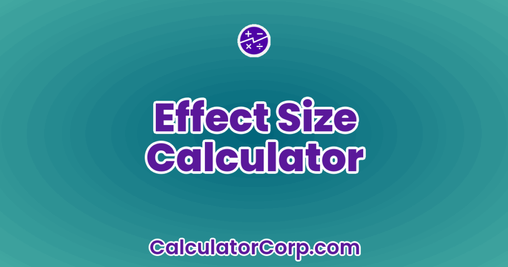 Effect Size Calculator