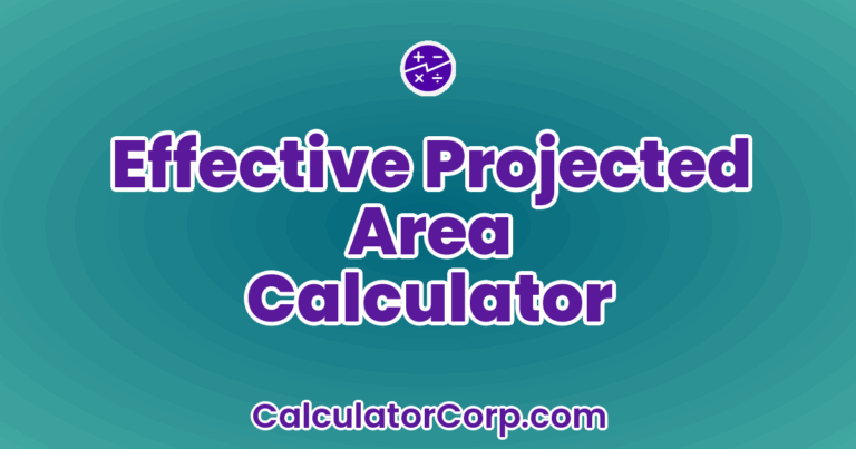 Effective Projected Area Calculator