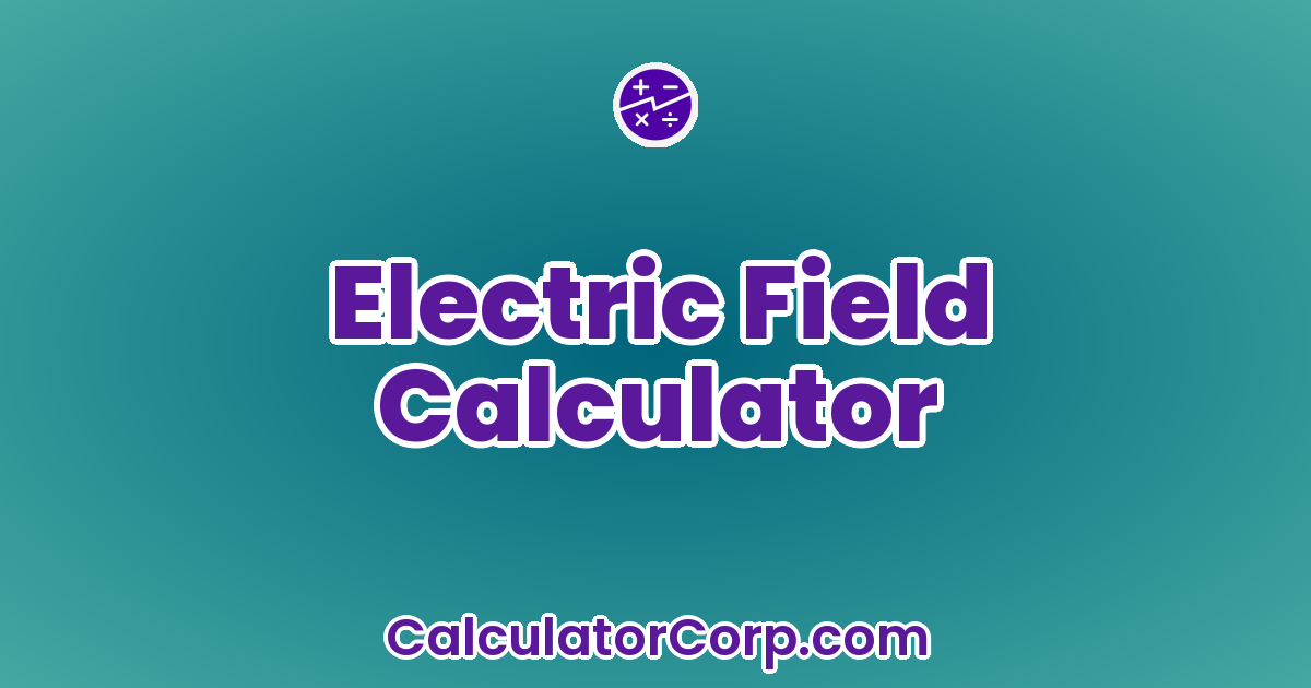Electric Field Calculator