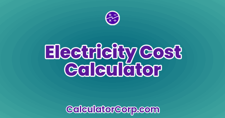 Electricity Cost Calculator