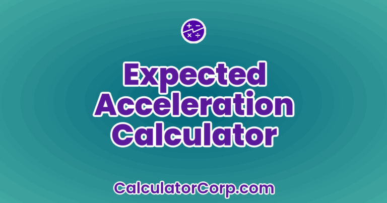 Expected Acceleration Calculator