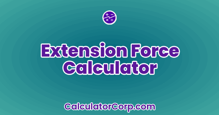 Extension Force Calculator