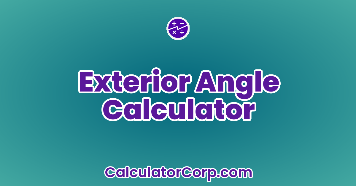 Exterior Angle Calculator