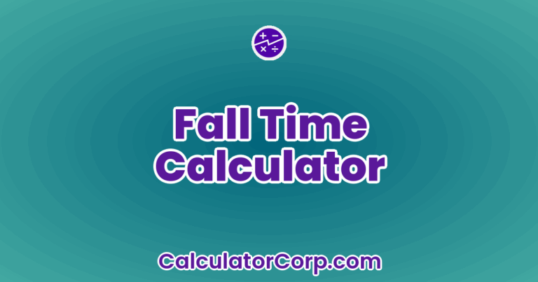 Fall Time Calculator