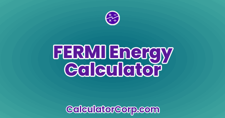 Fermi Energy Calculator