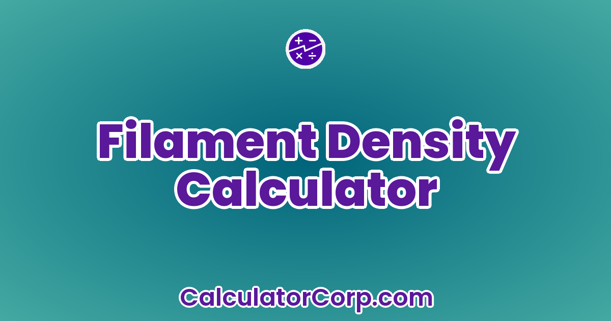 Filament Density Calculator