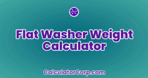 Flat Washer Weight Calculator