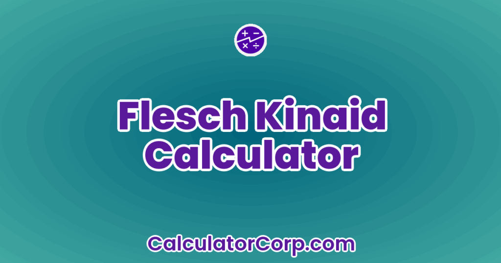 Flesch-Kincaid Calculator