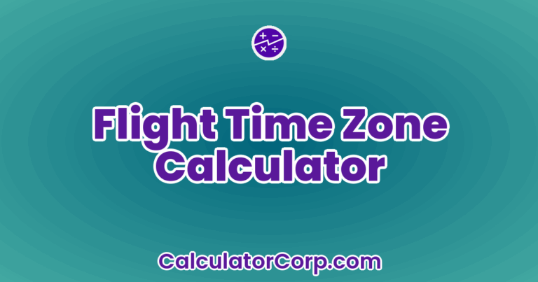 Flight Time Zone Calculator