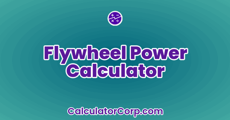 Flywheel Power Calculator