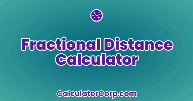 Fractional Distance Calculator
