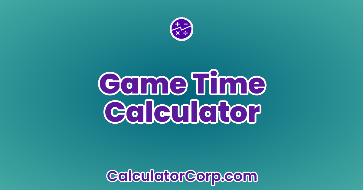 Game Time Calculator