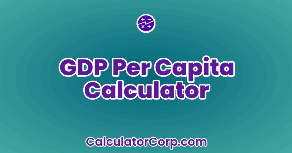 GDP Per Capita Calculator
