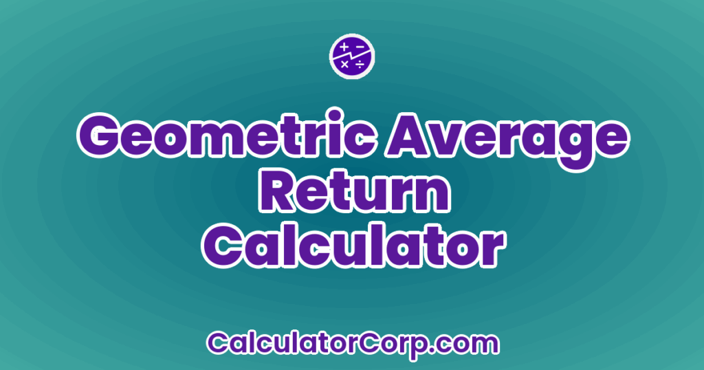 Geometric Average Return Calculator