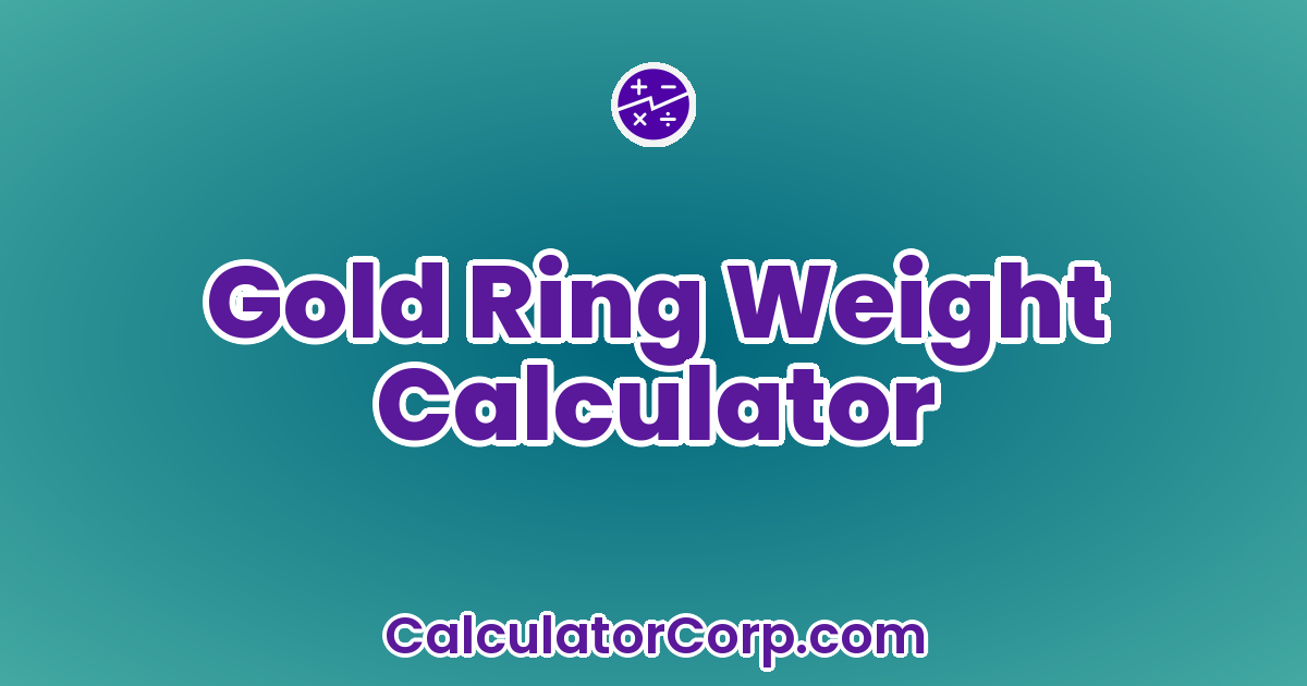 Gold Ring Weight Calculator