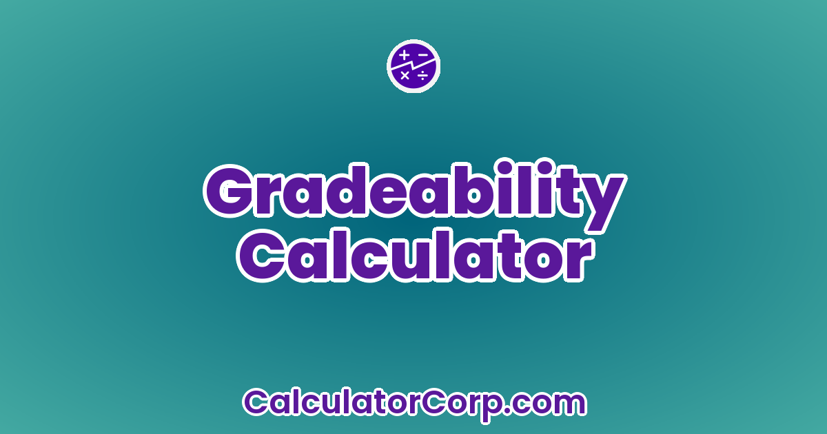 Gradeability Calculator