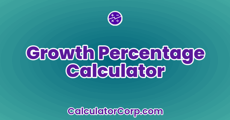 Growth Percentage Calculator