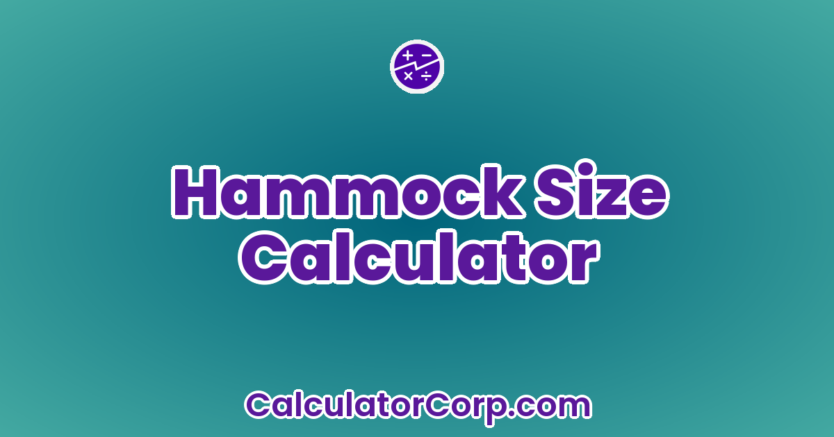 Hammock Size Calculator