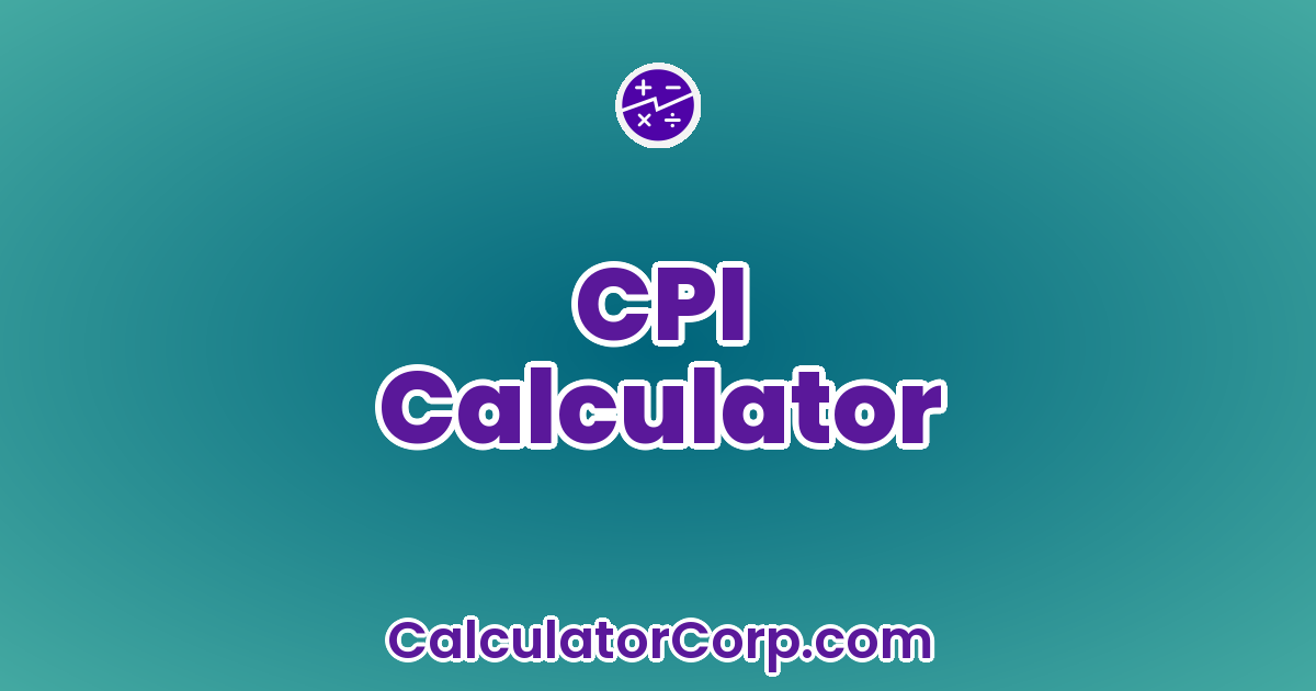 How To Calculate CPI Calculator