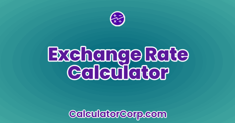 How To Calculate Exchange Rate Calculator