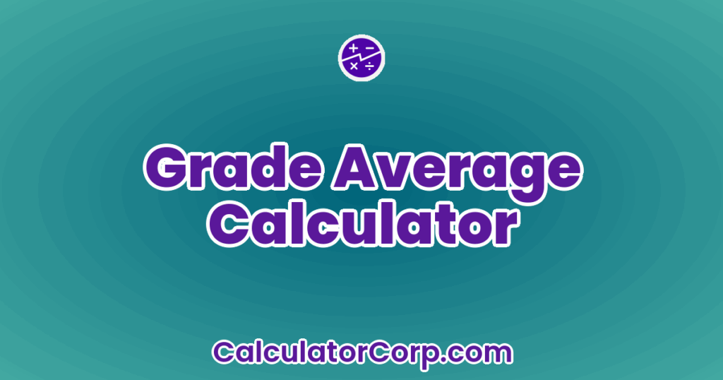How To Calculate Grade Average Calculator
