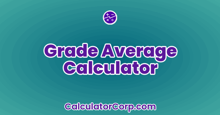 How To Calculate Grade Average Calculator
