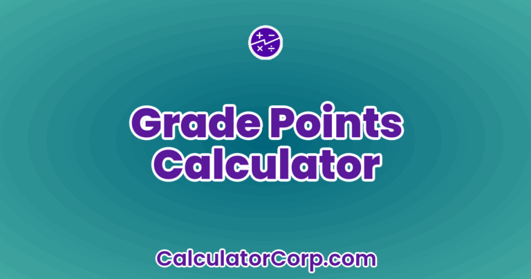 How To Calculate Grade Points Calculator