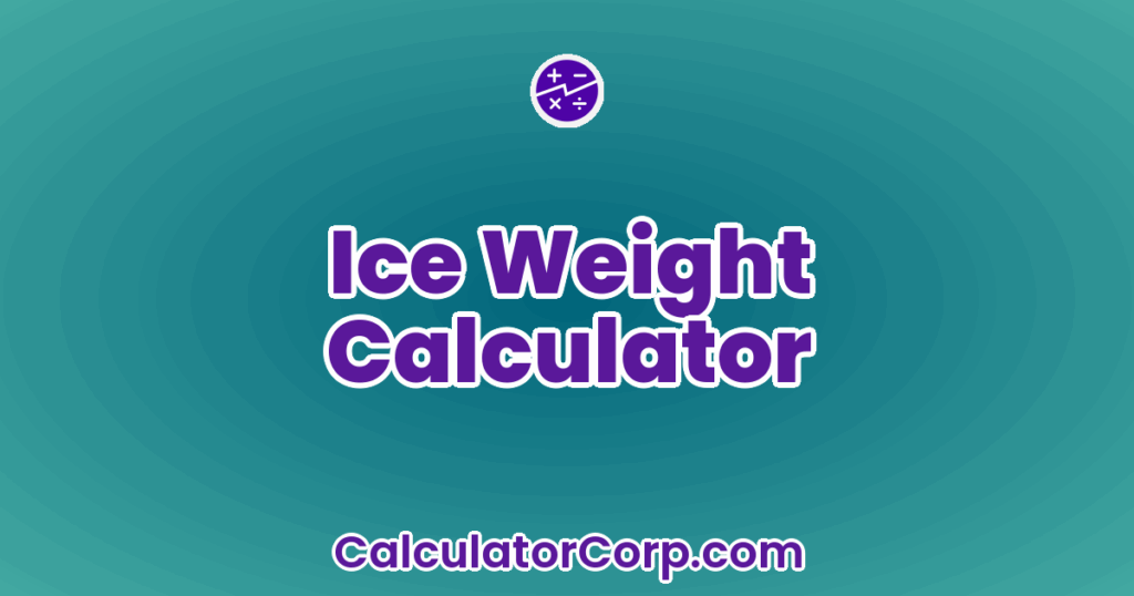 Ice Weight Calculator