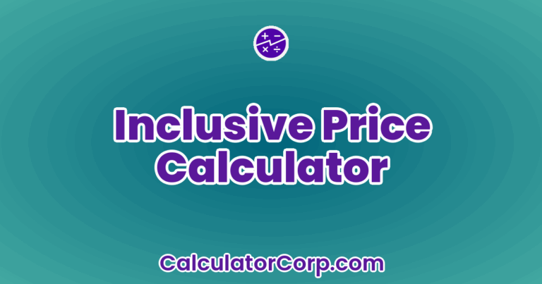 Inclusive Price Calculator
