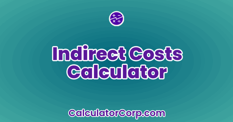 Indirect Costs Calculator
