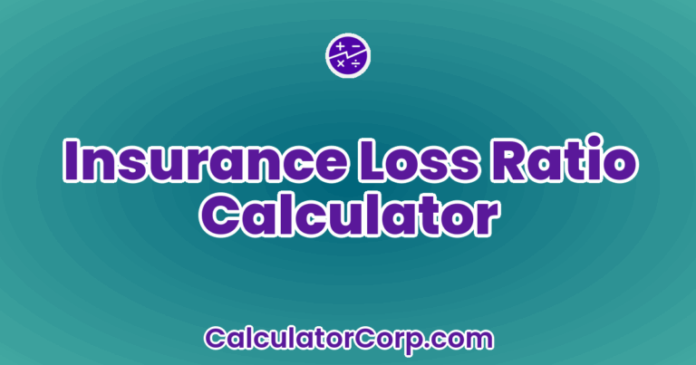 Insurance Loss Ratio Calculator